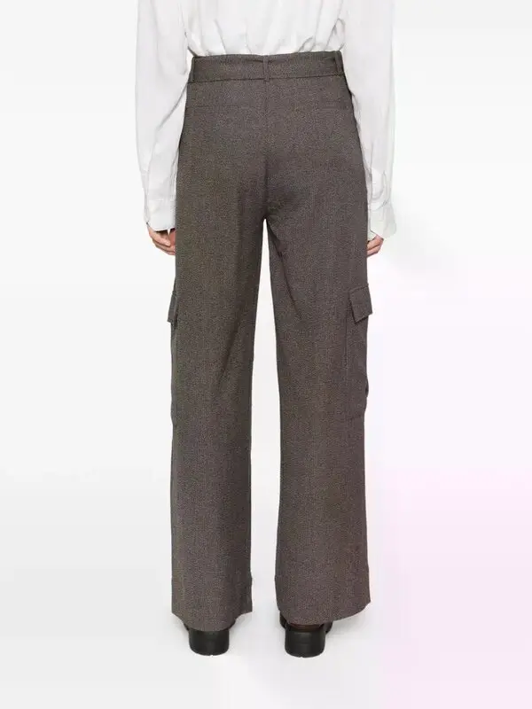 YERSE Belted Wide-leg Trousers