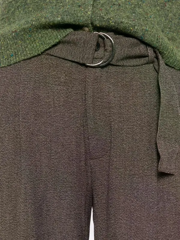 YERSE Belted Wide-leg Trousers