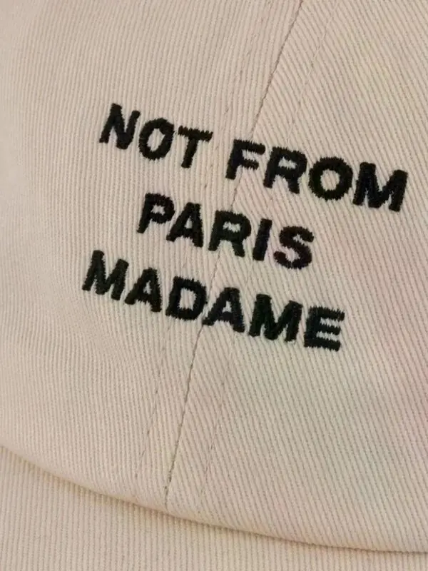 Drole De Monsieur Slogan-embroidered Baseball Cap - Neutrals