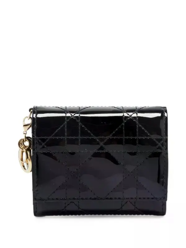 Dior 2018 Lady Cannage Leather Wallet
