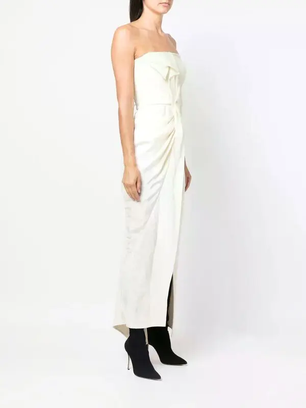 Maticevski Strapless Draped Floor-length Dress