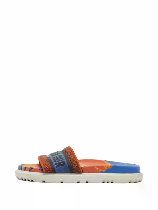 Dior D-way D-flower Pop Sandals - Orange