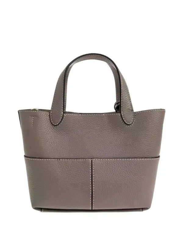 Furla Primrose Mini Leather Tote Bag - Grey