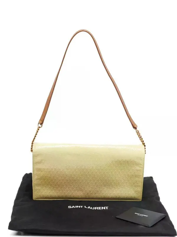 Saint Laurent 2022 Le Monogramme Embossed Shoulder Bag - Yellow