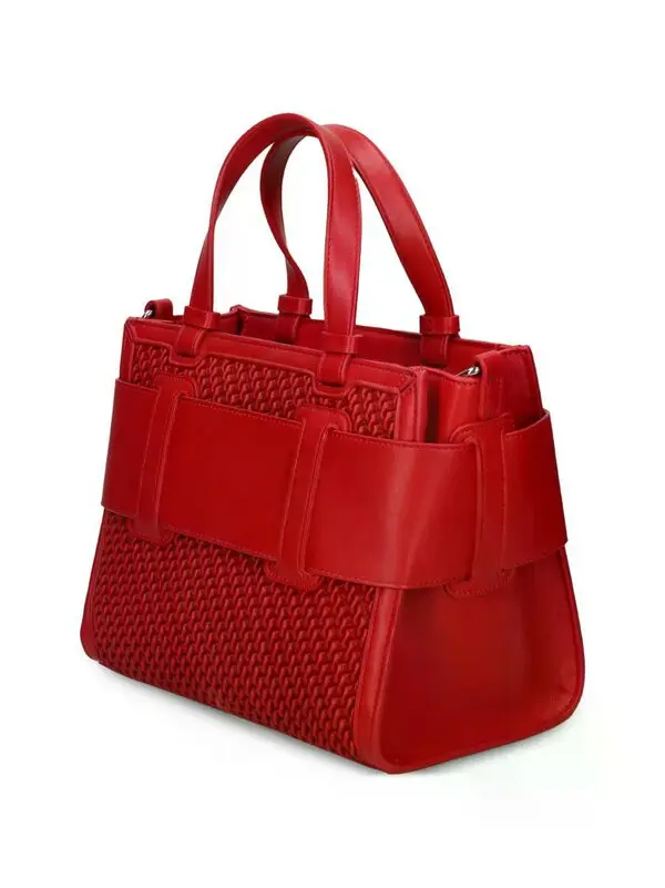 Armani Exchange Logo-plaque Woven-detail Tote Bag