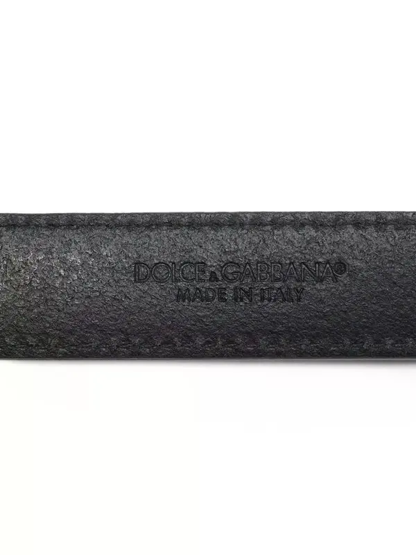 Dolce & Gabbana Leather Buckle Belt