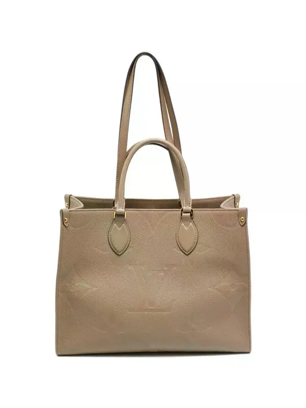 LOUIS VUITTON 2021 Medium Onthego Empreinte Monogram Tote Bag - Neutrals