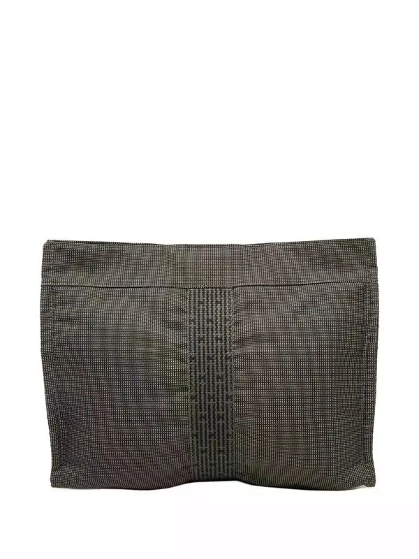 Hermès 1990-2010 Canvas Herline Clutch Bag