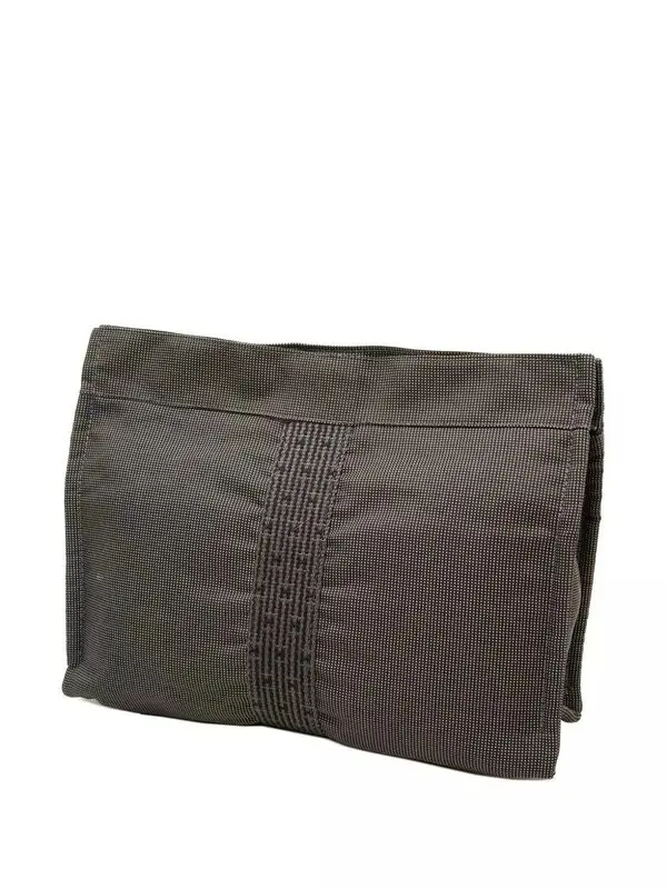 Hermès 1990-2010 Canvas Herline Clutch Bag