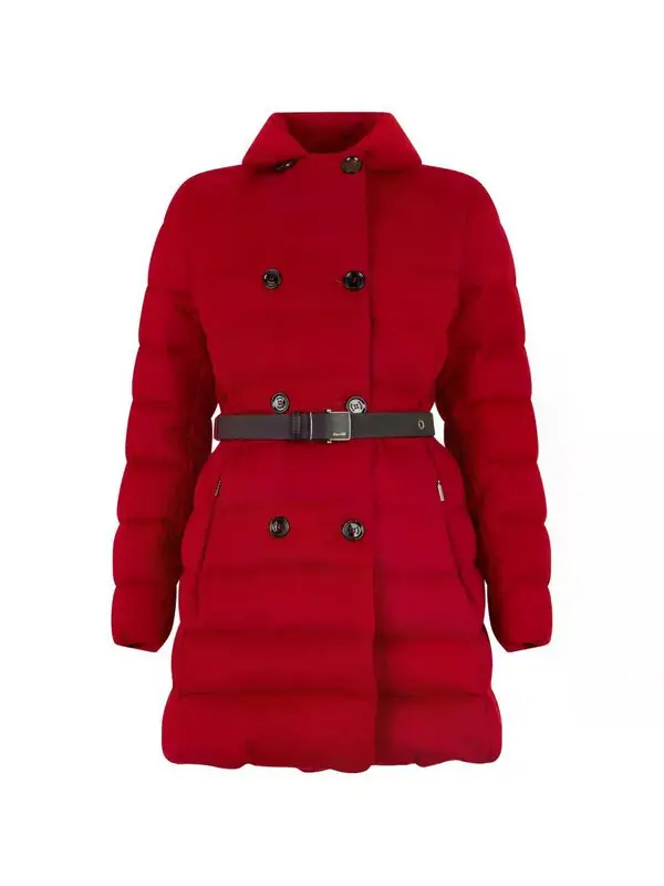 MOORER Mitria-ilw Belted Double-breasted Coat - Red