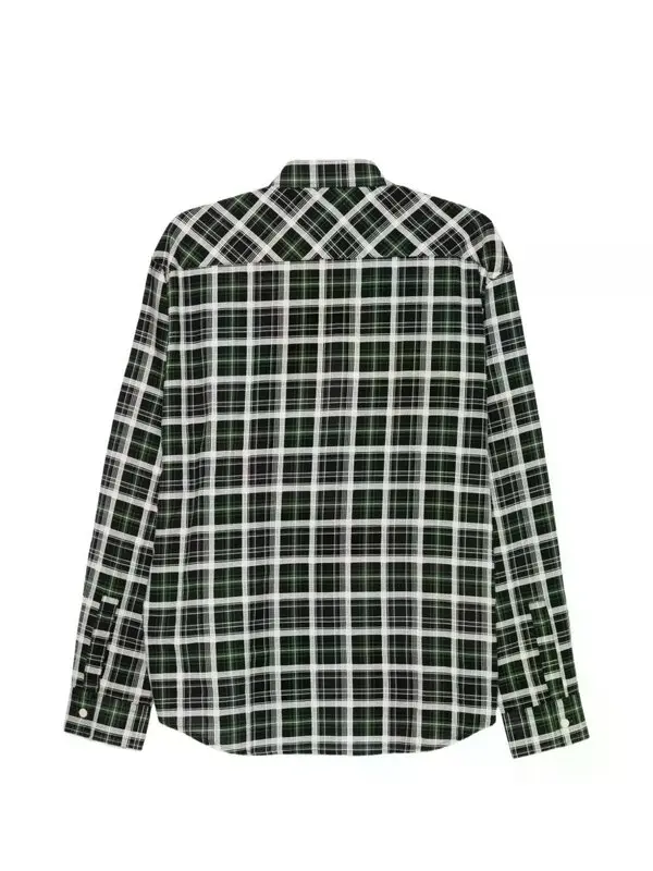 Nn07 Deon Check-print Button-down Long-sleeved Shirt