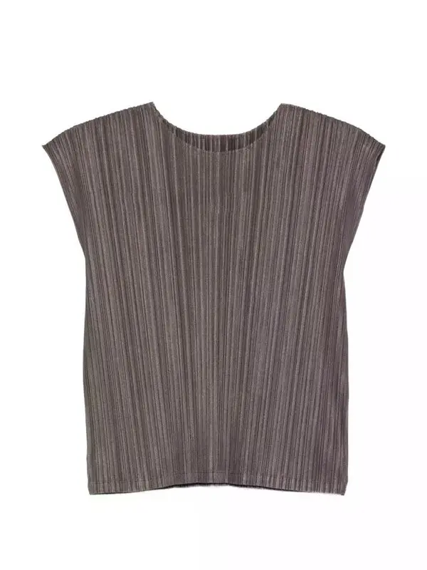 Issey Miyake Pleated Sleeveless Top