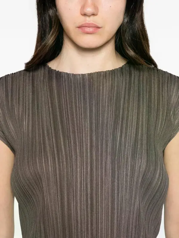 Issey Miyake Pleated Sleeveless Top