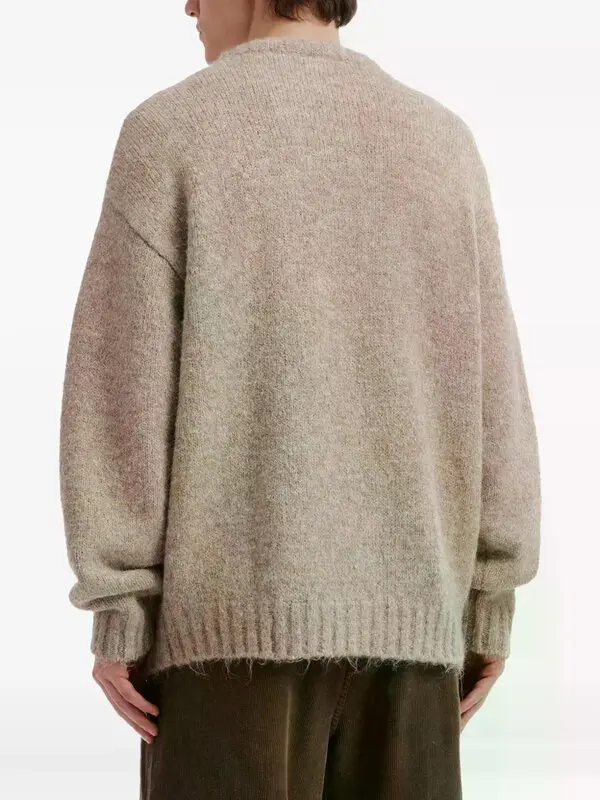 Izzue Bear-intarsia Crew-neck Sweater