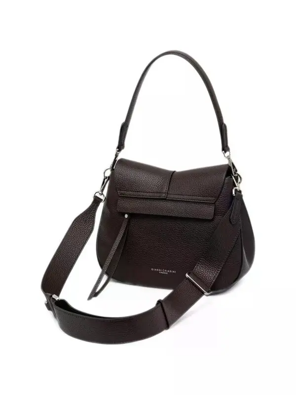 GIANNI CHIARINI Helena Round Grainy-leather Tote Bag