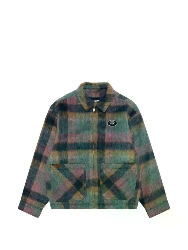 AAPE BY *A BATHING APE Check-pattern Zip-up Shirt Jacket