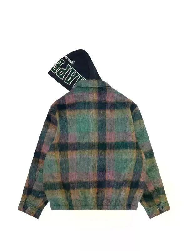 AAPE BY *A BATHING APE Check-pattern Zip-up Shirt Jacket