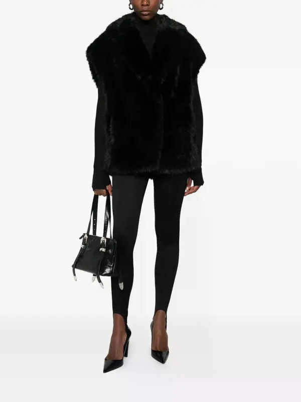 STAND STUDIO Kinley Faux-fur Sleeveless Coat