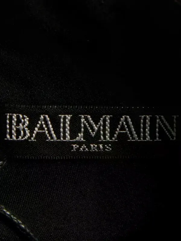 Balmain Iridescent Vinyl Bodysuit - Black