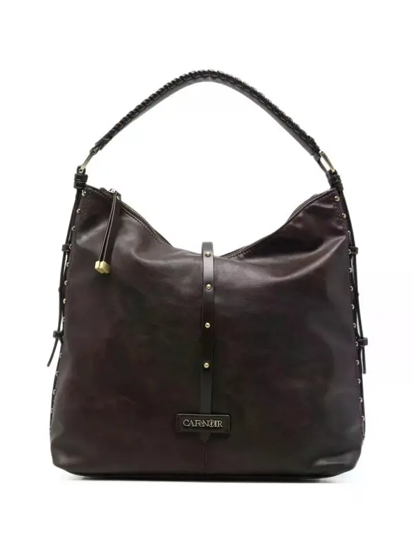 CAFÈNOIR Stud-embellished Braided-handle Tote Bag