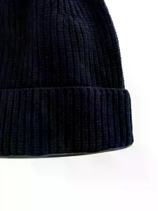 DANIELE FIESOLI Ribbed-knit Beanie Hat - Blue
