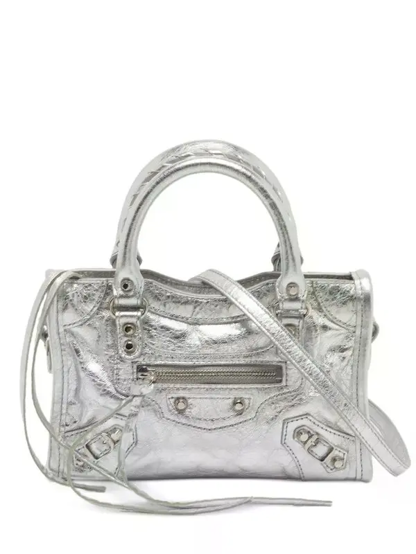 Balenciaga Nano Le City Tote Bag - Silver