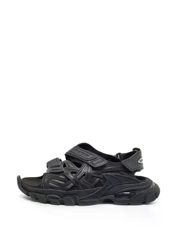 Balenciaga Track Slingback Sandals - Black