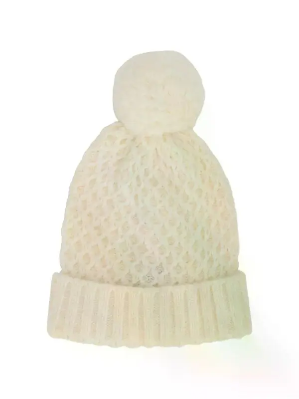 MOORER Haven-wiv Pom-pom Knit Beanie Hat