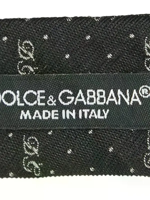 Dolce & Gabbana Monogram Skinny Tie