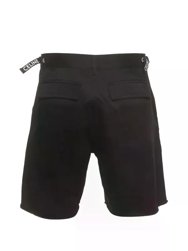 Celine Frayed Hem Cargo Shorts
