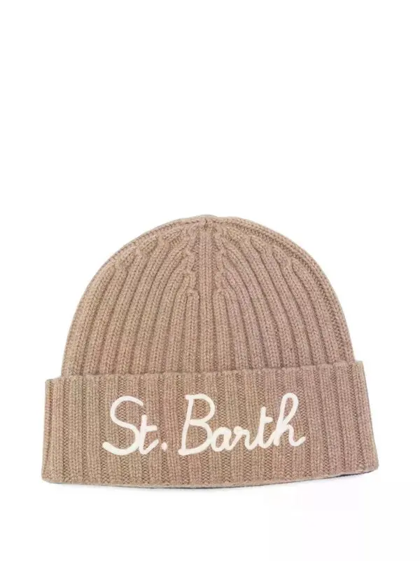 MC2 SAINT BARTH Wengen Embroidered Ribbed-knit Beanie Hat