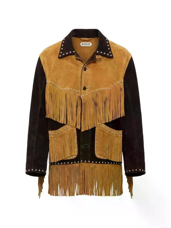 BODE Stud-embellished Fringed Jacket