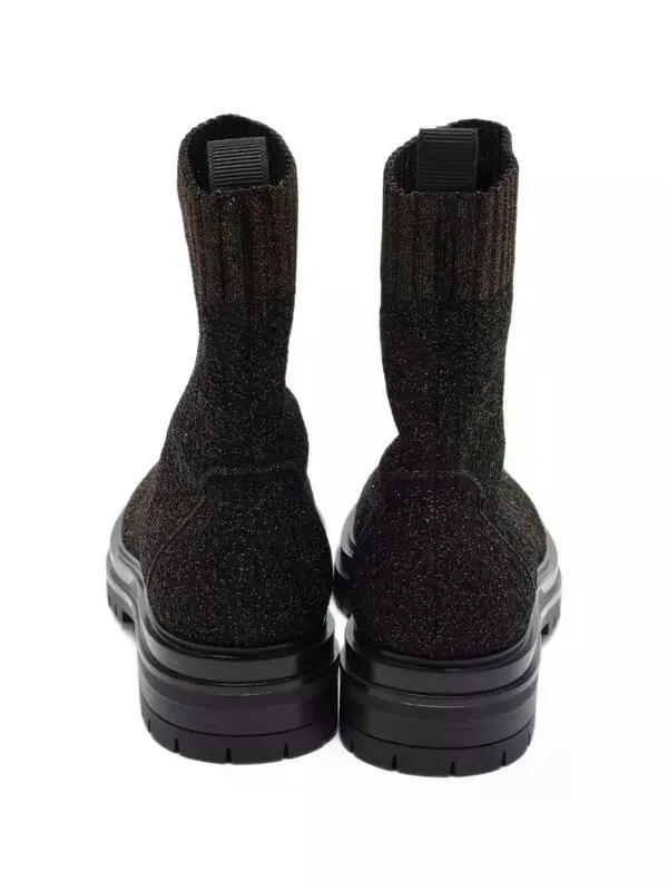 GIANVITO ROSSI Torrance Knitted Ankle Boots