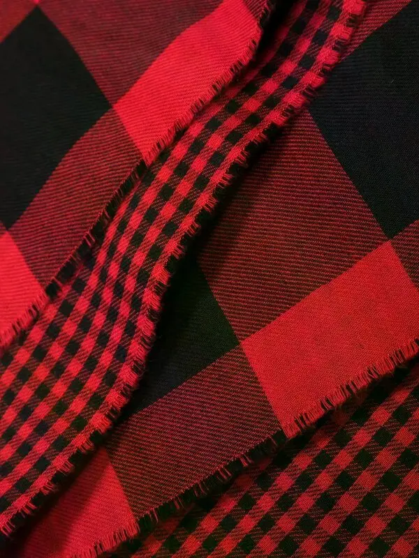 Polo Ralph Lauren Reversible Checked Brushed-cotton Scarf