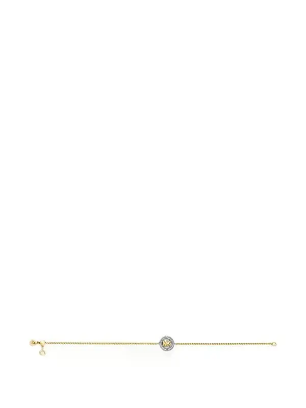 Michael Kors Logo-plaque Curb-chain Bracelets
