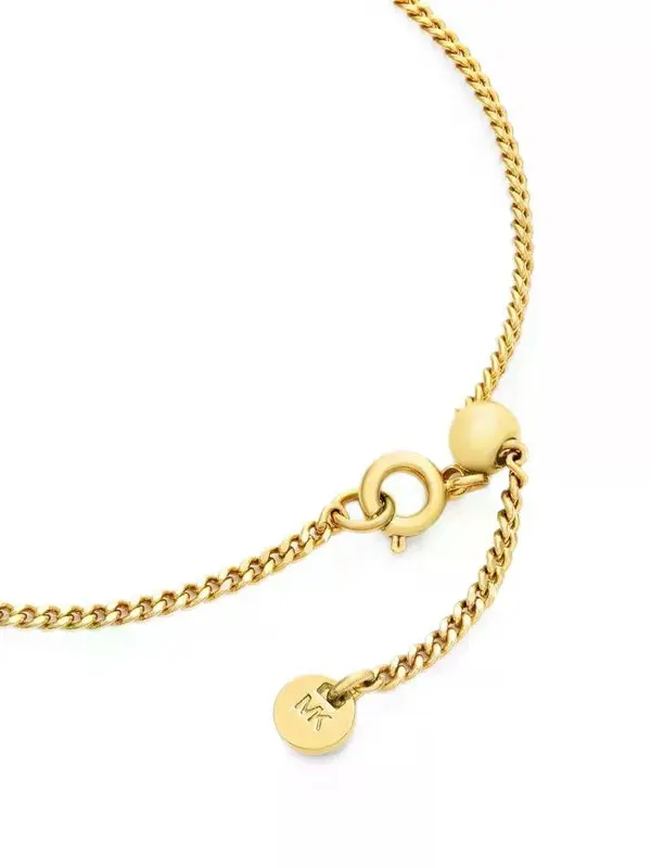 Michael Kors Logo-plaque Curb-chain Bracelets