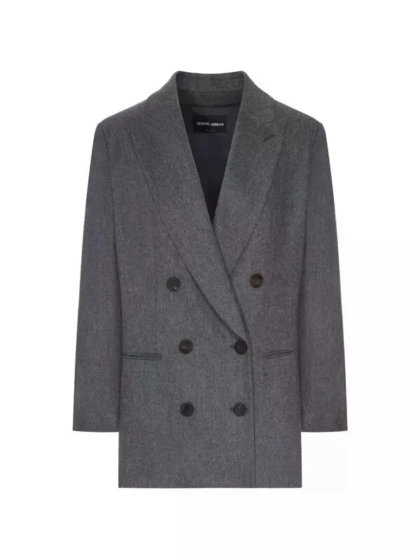 Giorgio Armani Double-breasted Blazer - Grey