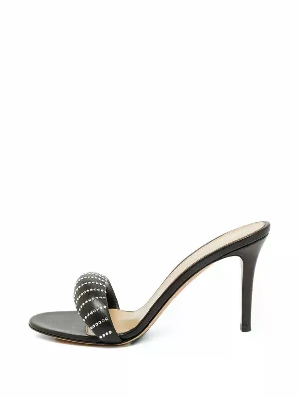 GIANVITO ROSSI Bijoux Crystal-embellished Heeled Sandals - Black