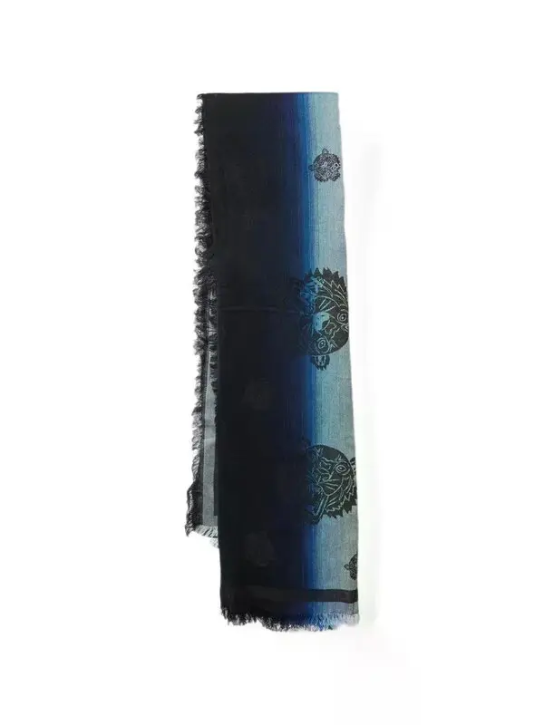 Kenzo Tiger Motif Jacquard Scarf