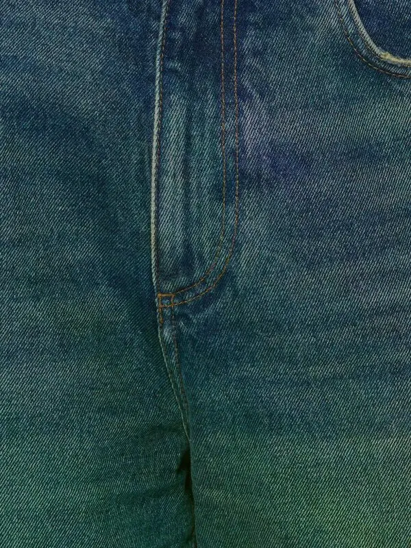 Dior Distressed Wide-leg Jeans
