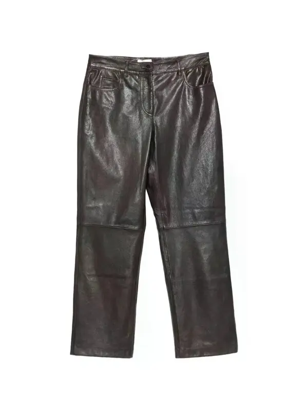 Max Mara Leather Trousers