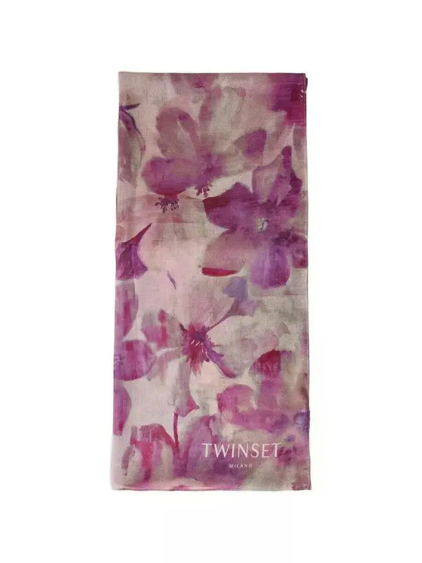 TWINSET Floral-print Rectangular Scarf