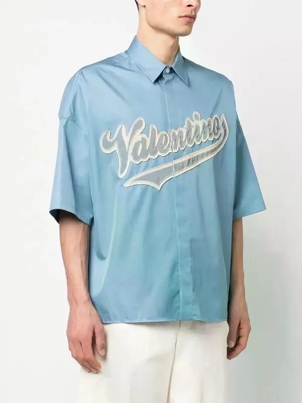 Valentino Garavani Logo-patch Bowling Shirt