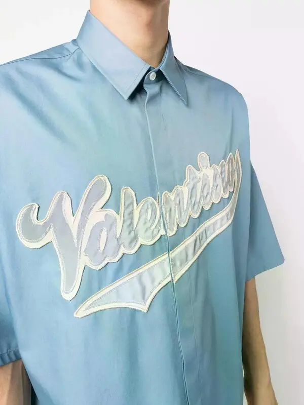 Valentino Garavani Logo-patch Bowling Shirt
