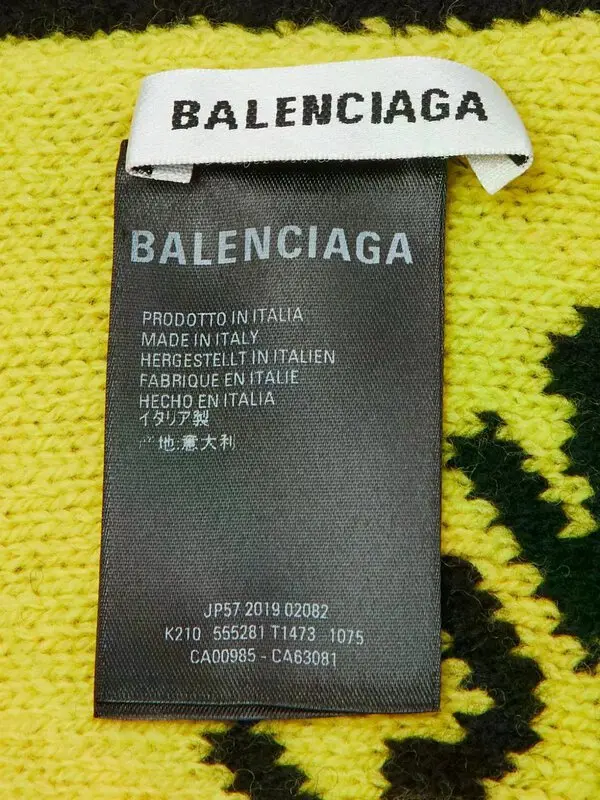 Balenciaga All-over Logo Reversible Scarf