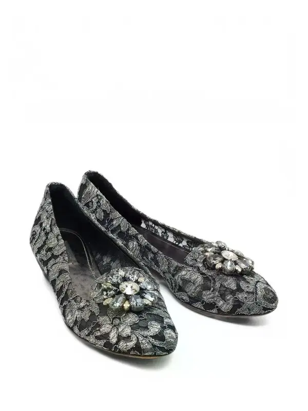 Dolce & Gabbana Vally Crystal-embellished Ballet Flats