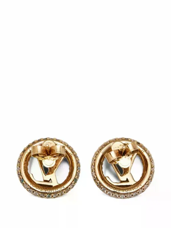 LOUIS VUITTON Louise Night Crystal Earrings - Gold