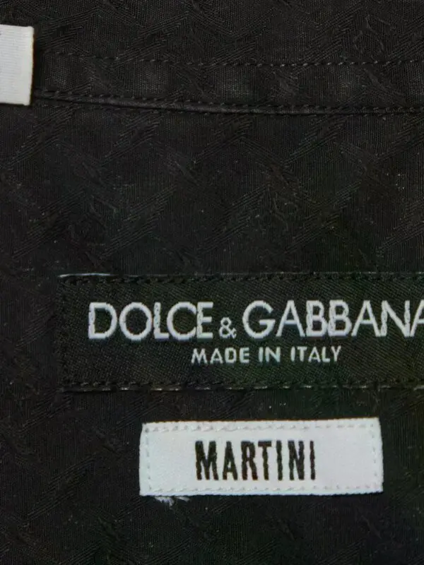 Dolce & Gabbana Martini Monogram-jacquard Shirt