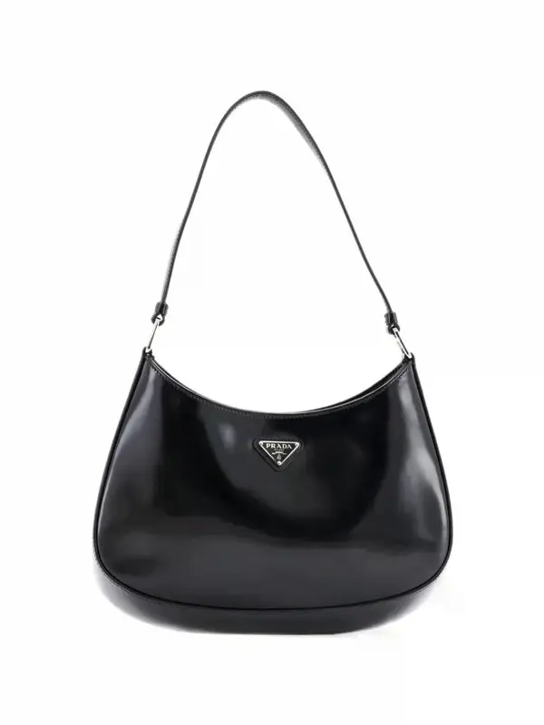 Prada Cleo Shoulder Bag Spazzolato Leather Medium Hobo Bag