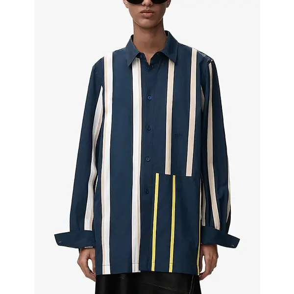 Loewe Striped Long-sleeve Cotton Shirt